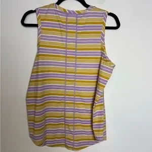 Title nine | Tops | Title Nine Vibe Tank Top In Rugby Stripe Purple And ...